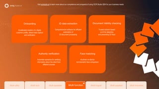 OCR Studio AI-driven software presentation Pitch Brief | PPTX