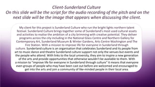 pitch presentation B2.pptx Sunderland Culture | PPTX