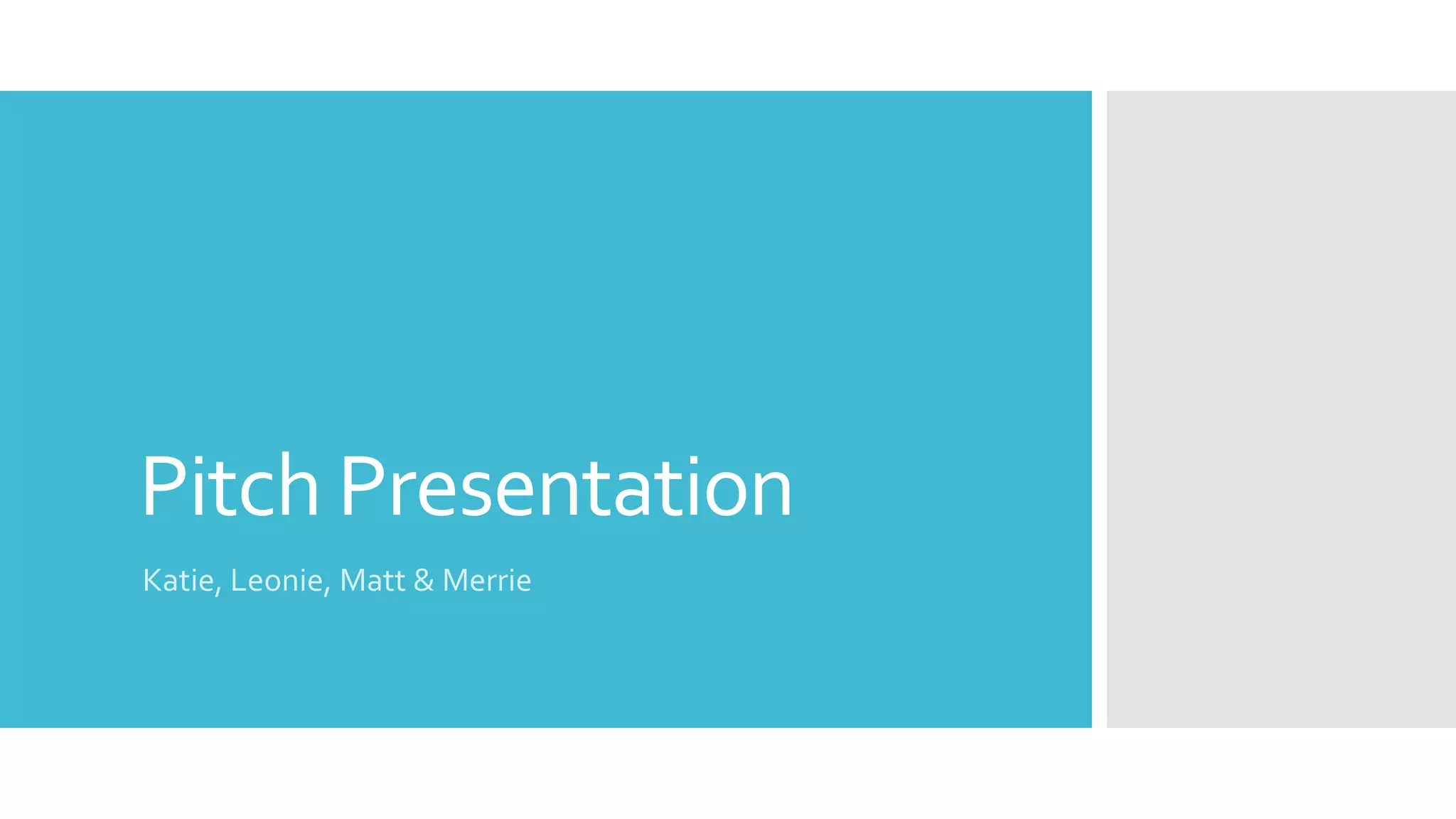 Pitch Presentation | PPT