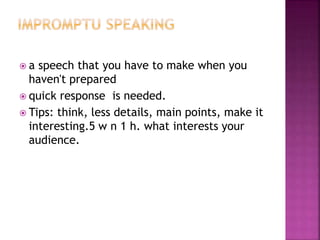 Public Speaking Class Slides | PPTX