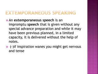 Public Speaking Class Slides | PPTX