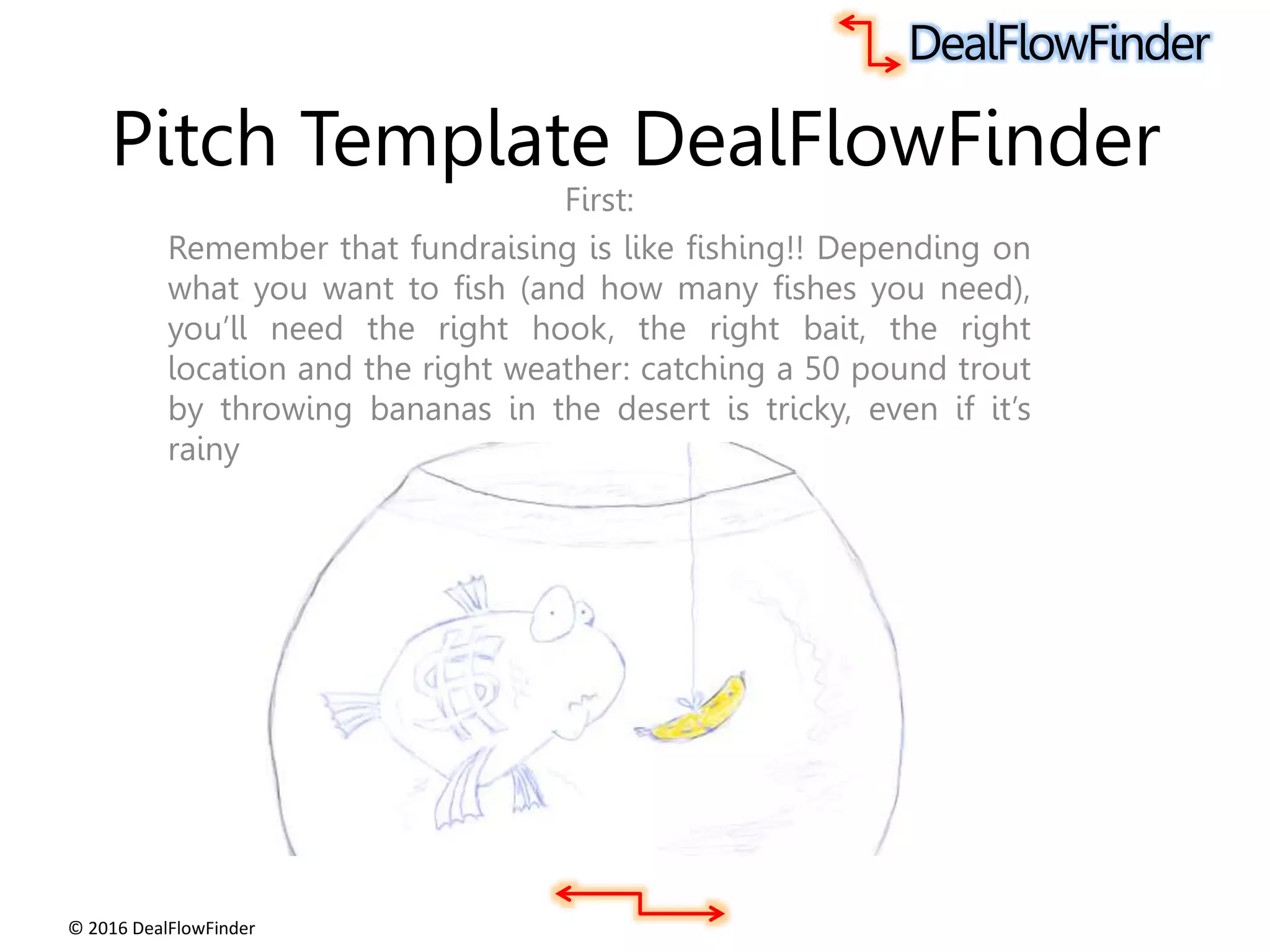 Pitch template by DealFlowFinder (how to create a pitch) | PPTX
