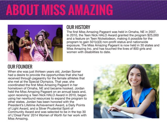 Sponsorship Proposal- 2016 National Miss Amazing Pageant | PDF