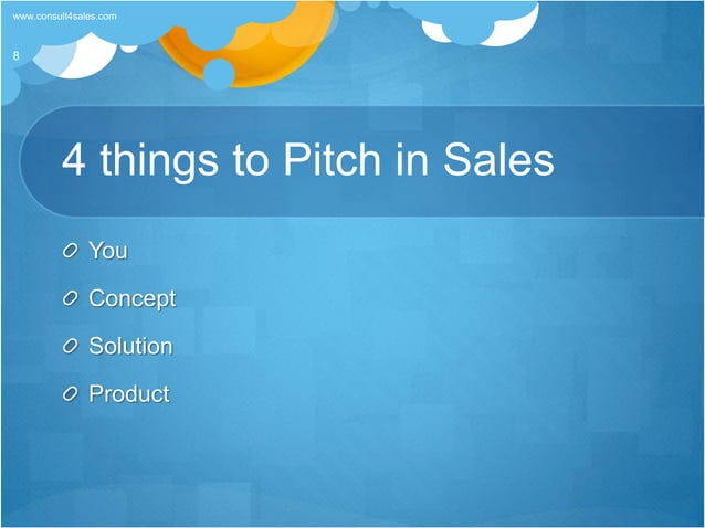 Pitch your sales correctly | PPT