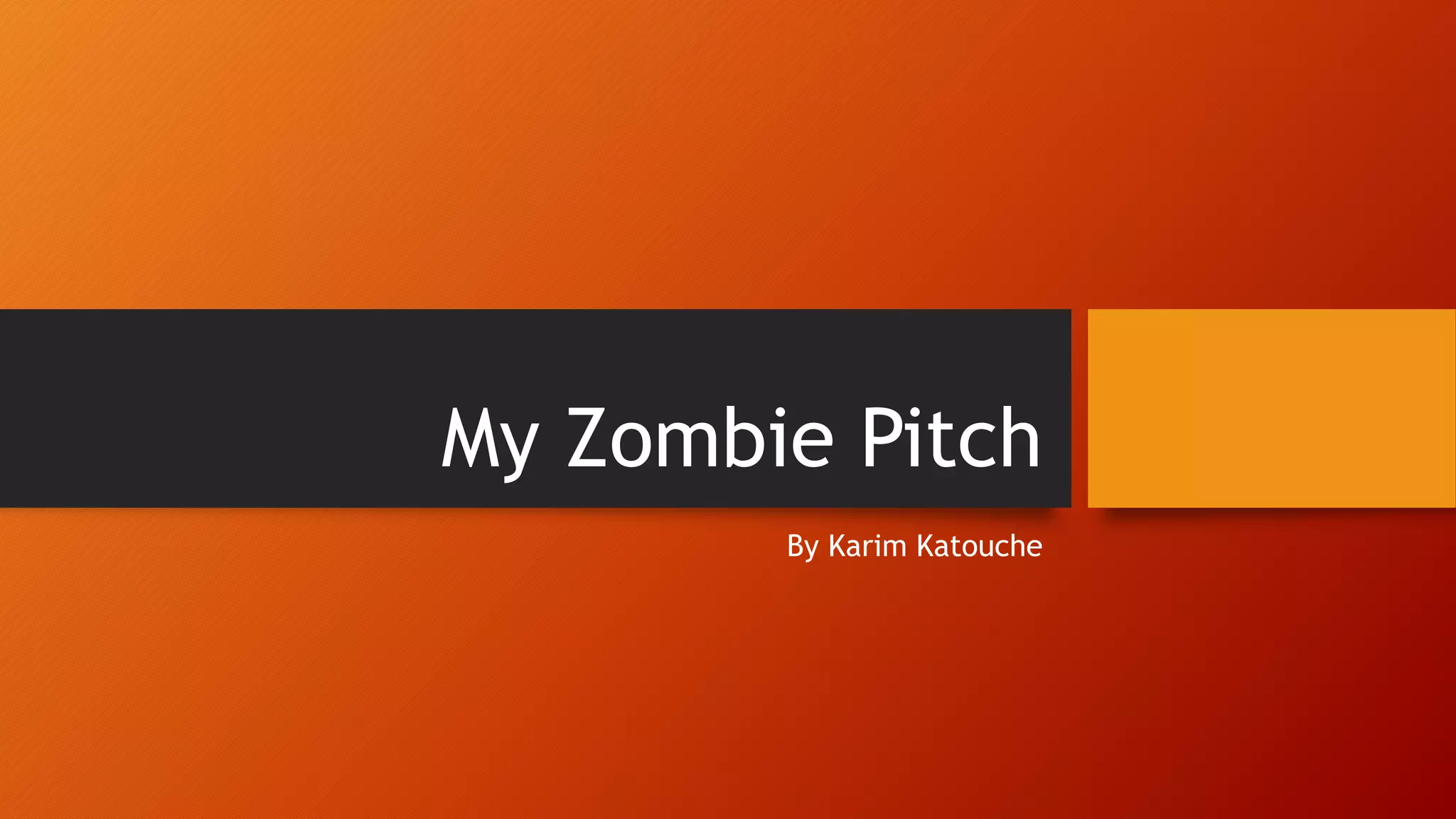Pitch zombie film | PPT