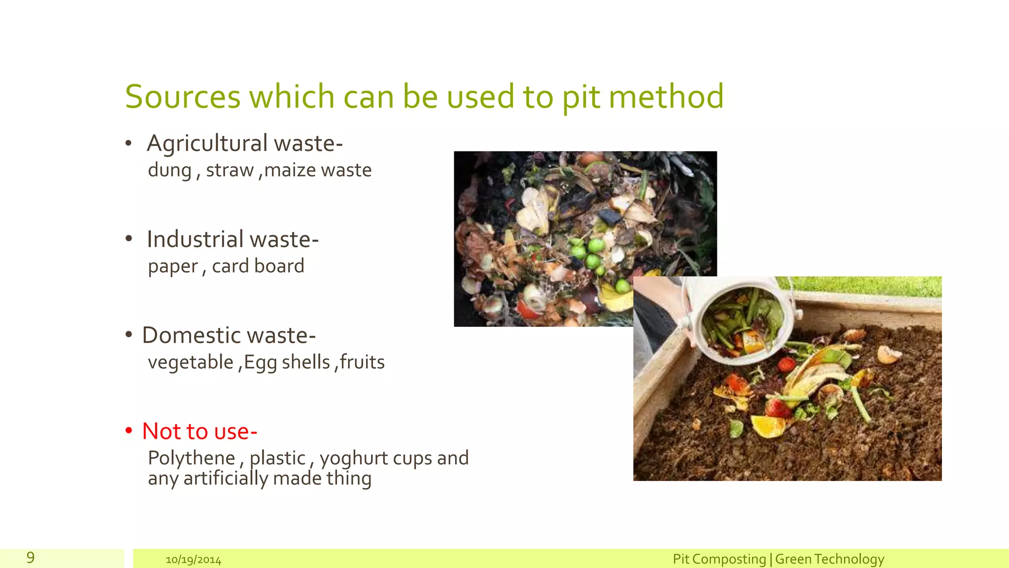Pit compost | PPTX