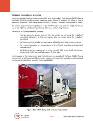 dynaCERT Pit Group Test Results | PDF