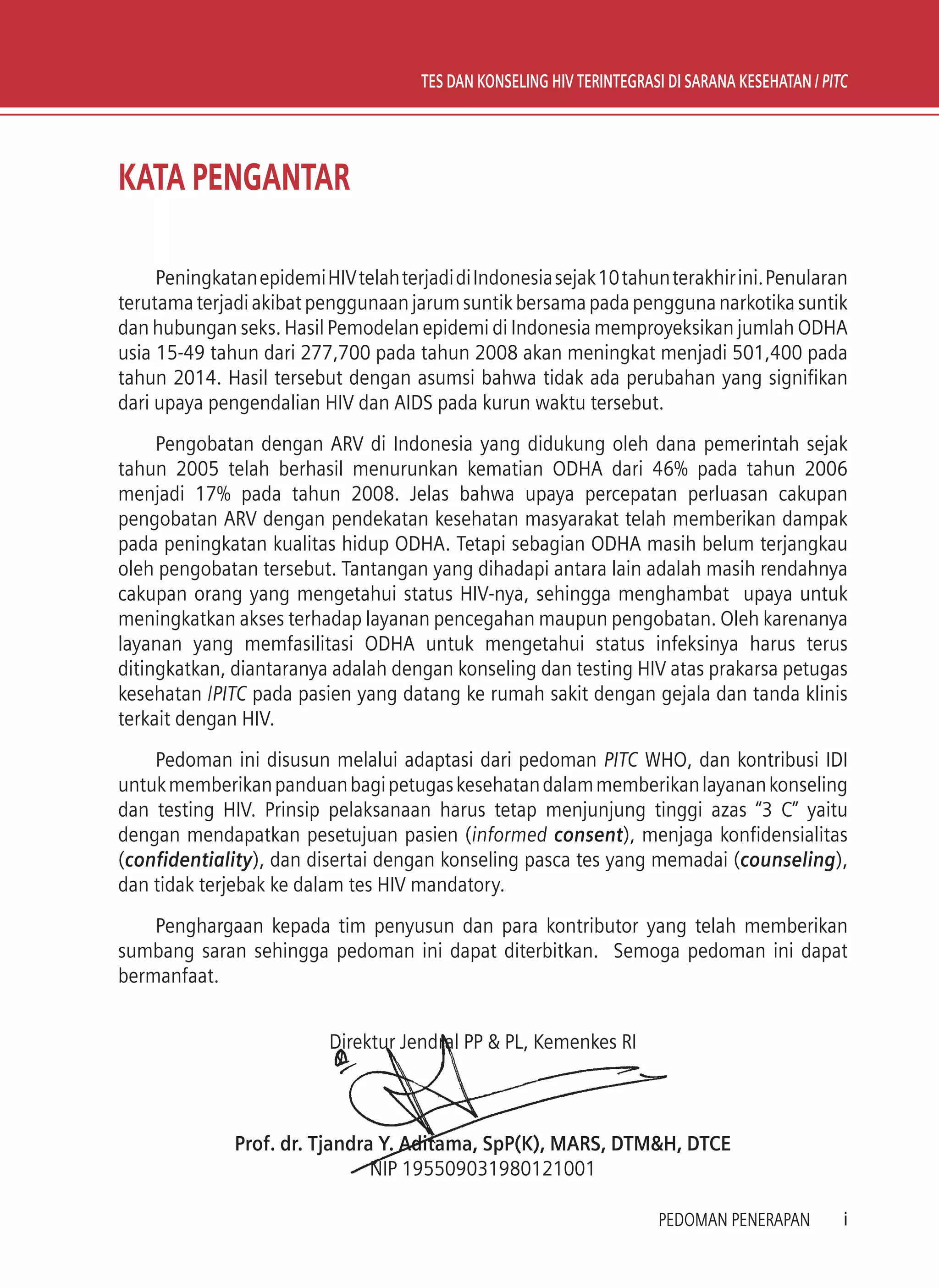 Juknis HIV: Pedoman PITC | PDF
