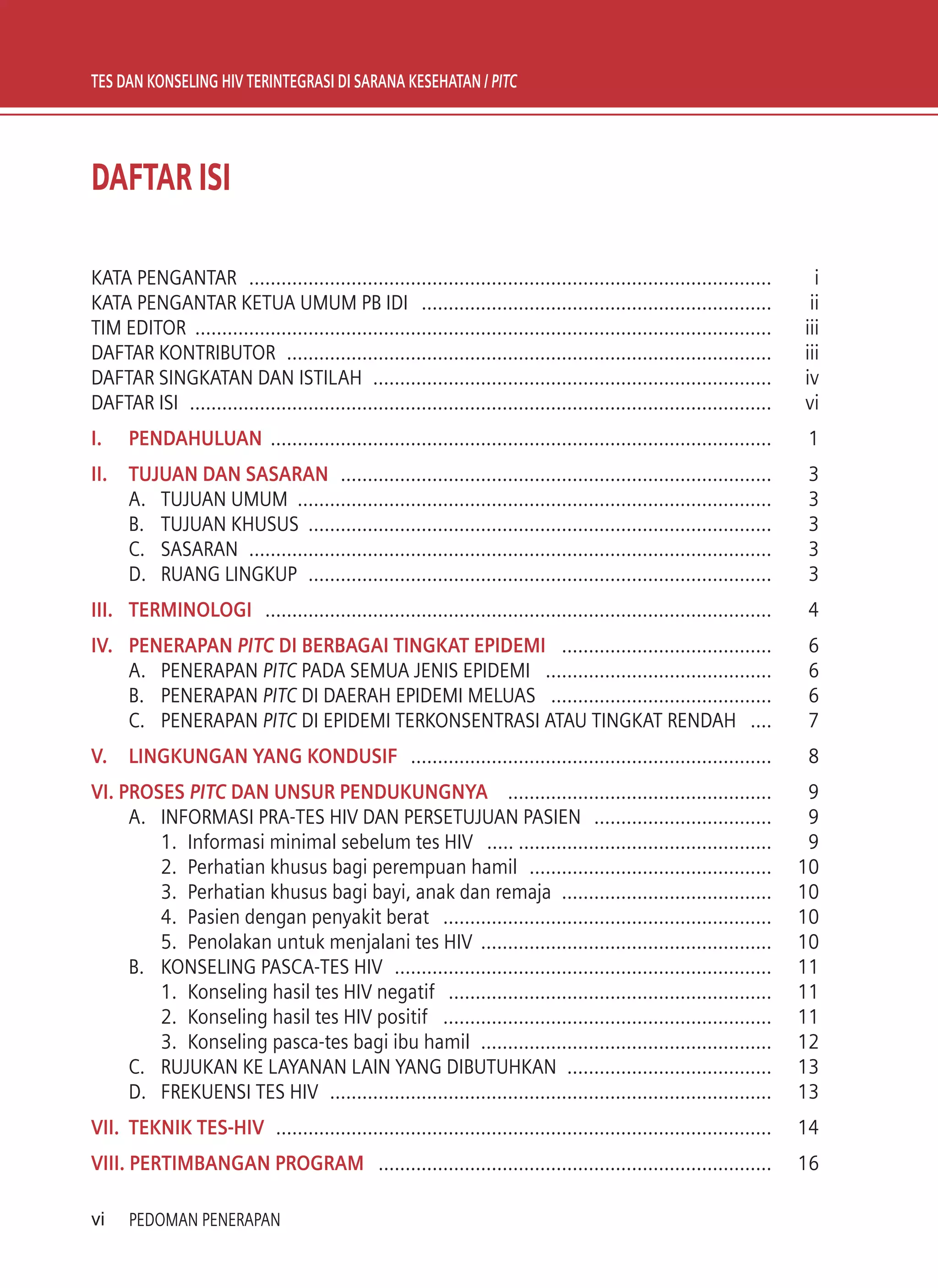 Juknis HIV: Pedoman PITC | PDF