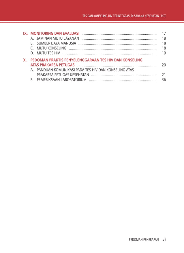 Juknis HIV: Pedoman PITC | PDF