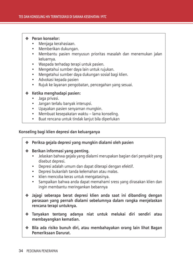 Juknis HIV: Pedoman PITC | PDF