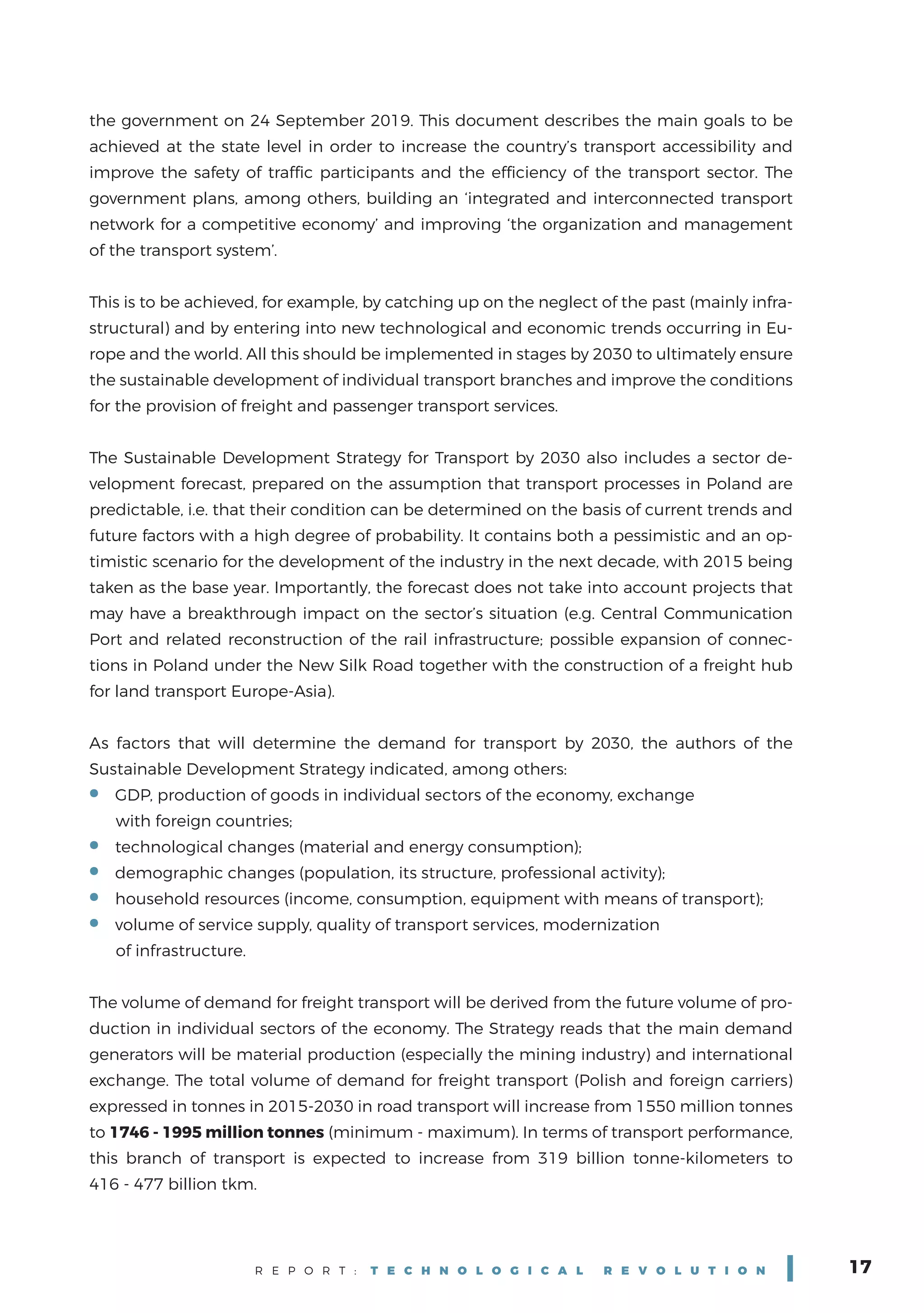 Report technological revolution. Directions in the development of the ...