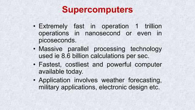 classification of digital computer | PPTX | Laptops | Computing