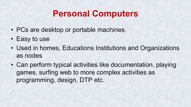 classification of digital computer | PPTX | Laptops | Computing