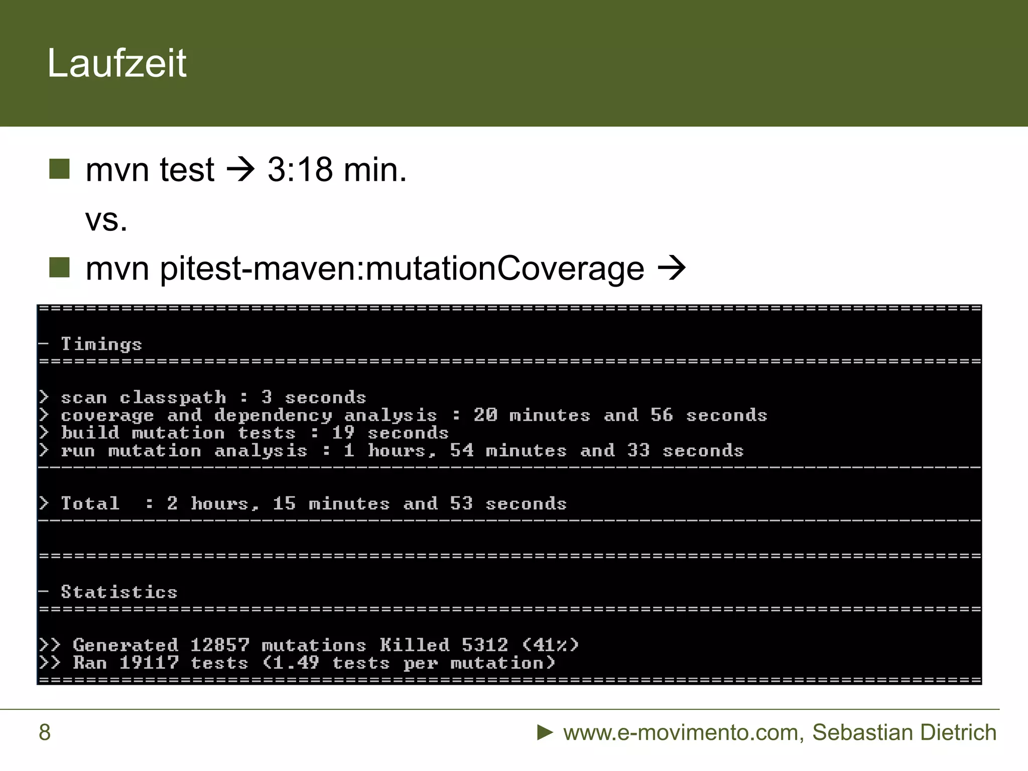 Mutation Testing Mit Pit Ppt