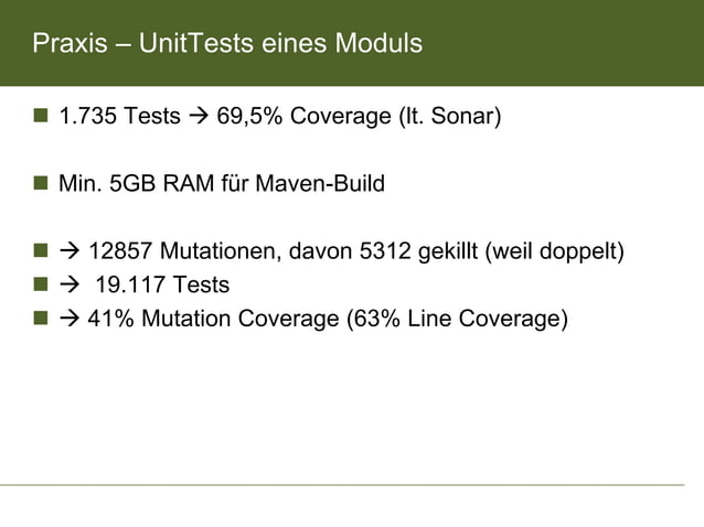 Mutation-Testing mit PIT | PPT