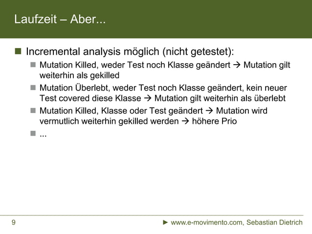 Mutation-Testing mit PIT | PPT