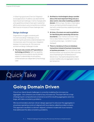 Pitfalls & Challenges Faced During a Microservices Architecture Implementation | PDF