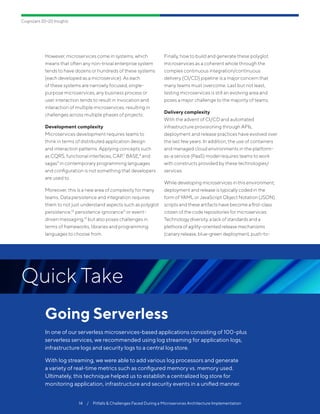 Pitfalls & Challenges Faced During a Microservices Architecture Implementation | PDF