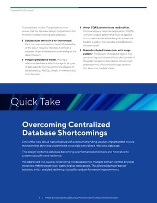 Pitfalls & Challenges Faced During a Microservices Architecture Implementation | PDF