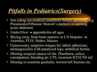 Pitfalls in pediatrics | PPT