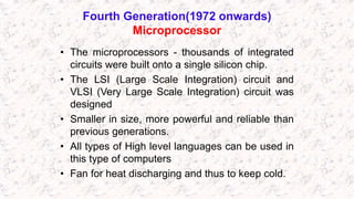 Generations of computer | PPTX | Computing | Technology & Computing