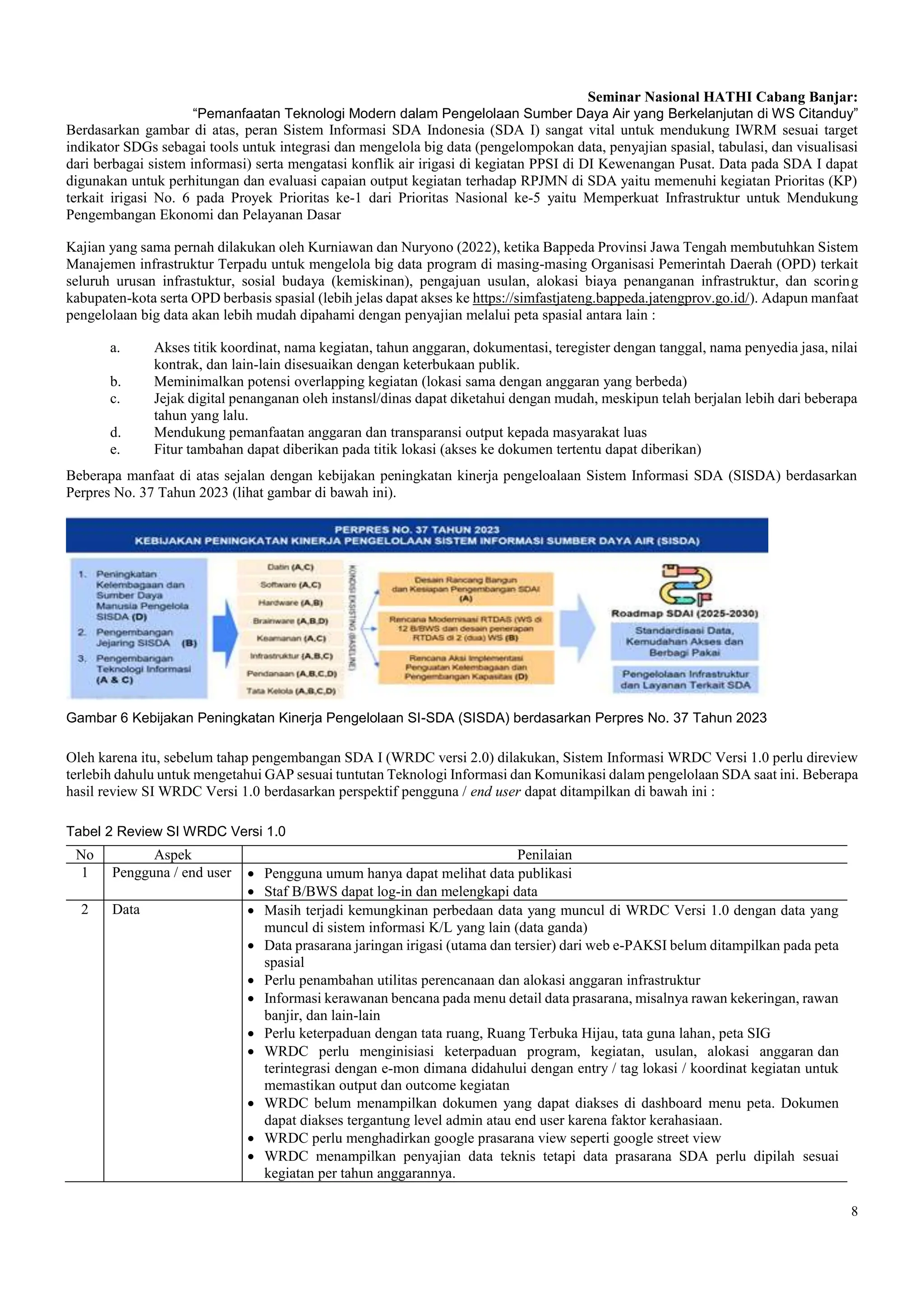 Peran Peningkatan Data dan Review Sistem Informasi Sumber Daya Air ...