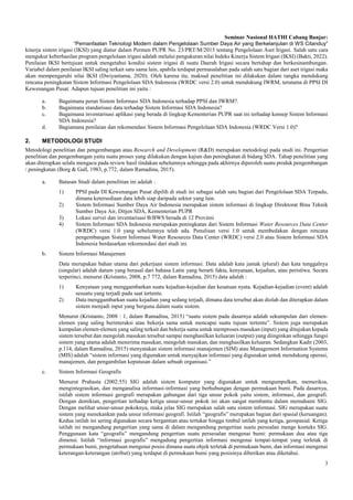 Peran Peningkatan Data dan Review Sistem Informasi Sumber Daya Air ...