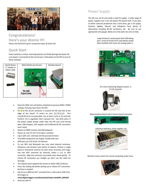 Atomic Pi tips | PDF