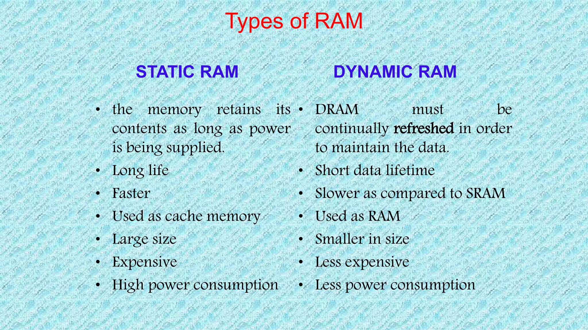 Memory and storage devices | PPTX