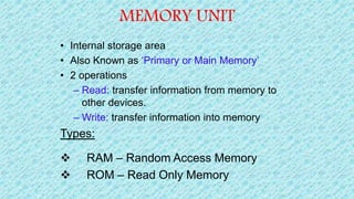 Memory and storage devices | PPTX