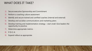 Manage as a Coach: Transform Employee Engagement and Relationships | PPT