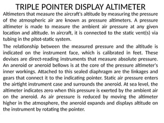 Comprehensive Overview of Pitot-Static Systems and Altimeters in ...