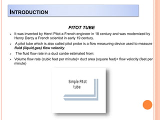 Pitot and centrifugal presentation | PPTX