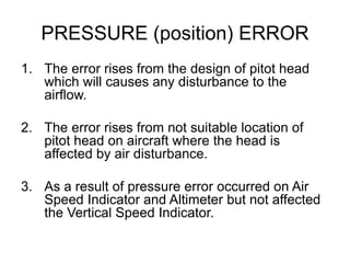 PITOT STATIC SYSTEM OF AIRCRAFT INSTRUMENTATION SYSTEM.ppt | Chemistry ...