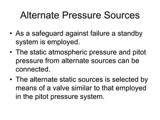 PITOT STATIC SYSTEM OF AIRCRAFT INSTRUMENTATION SYSTEM.ppt