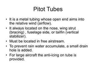 PITOT STATIC SYSTEM OF AIRCRAFT INSTRUMENTATION SYSTEM.ppt