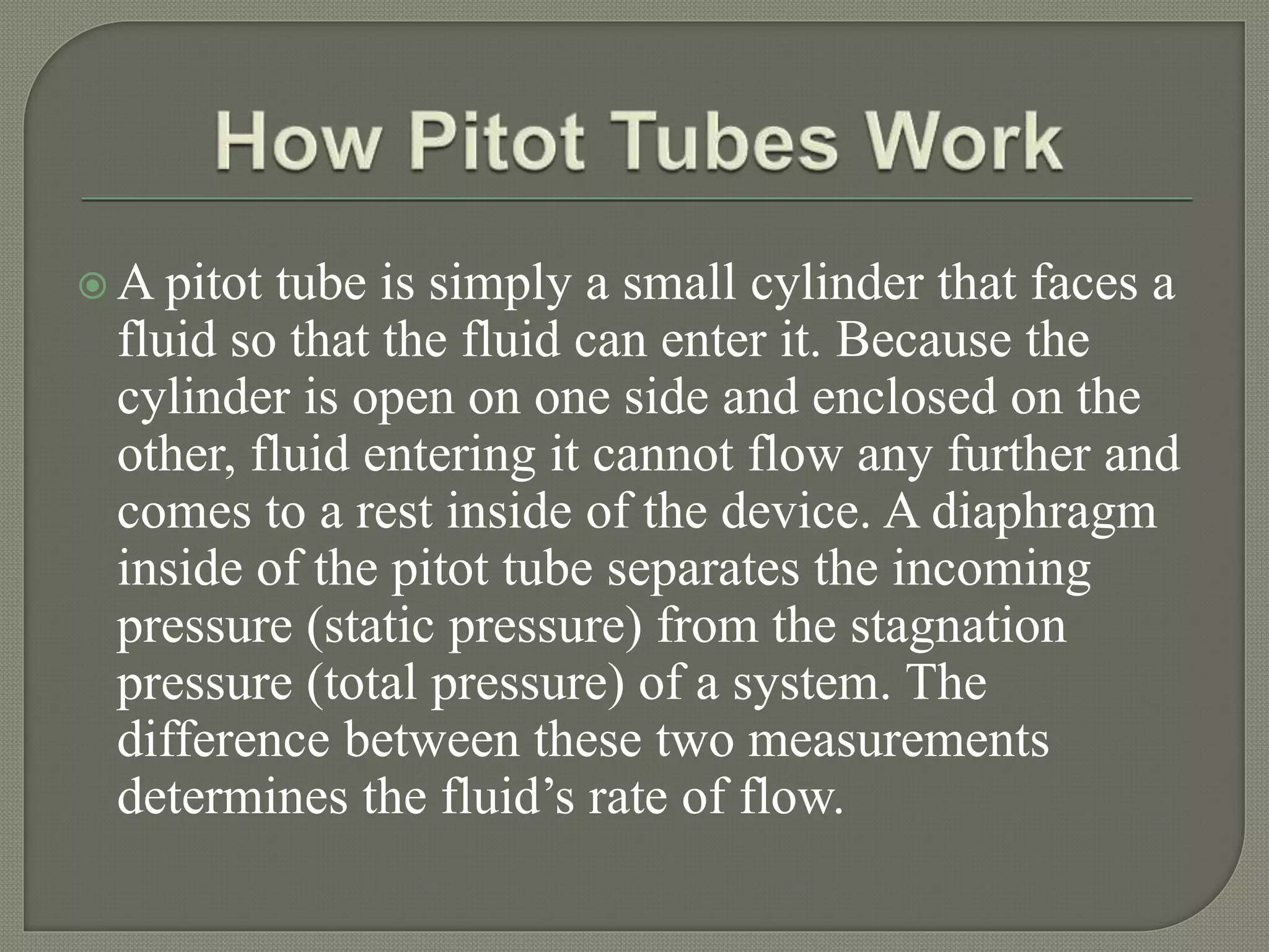 Pitot tube | PPTX