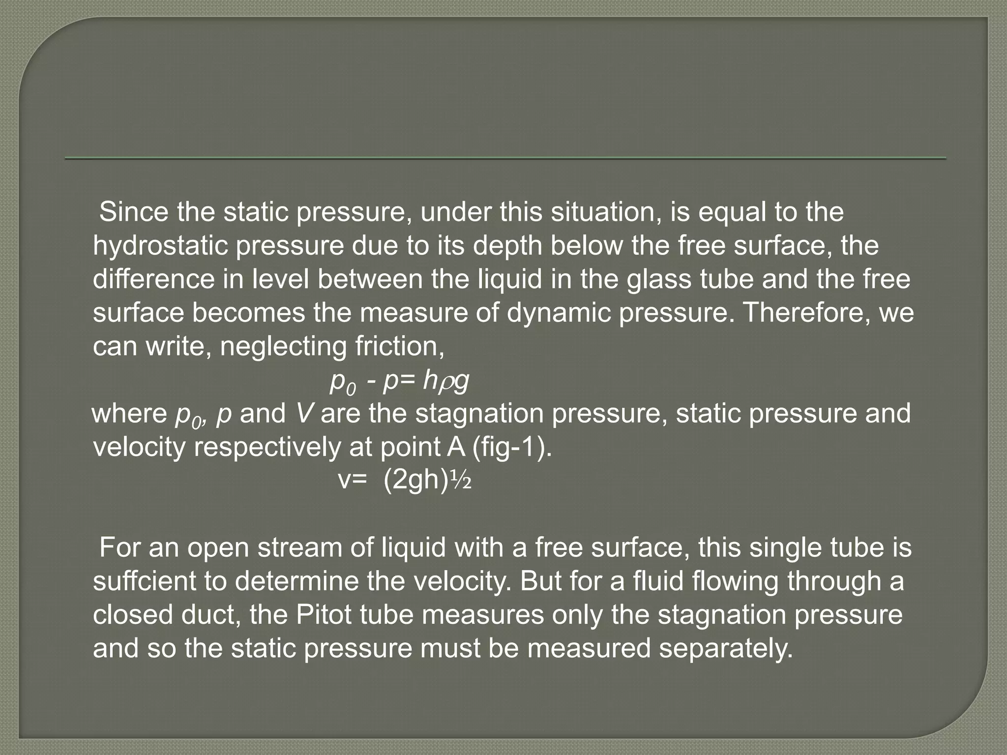 Pitot tube | PPTX