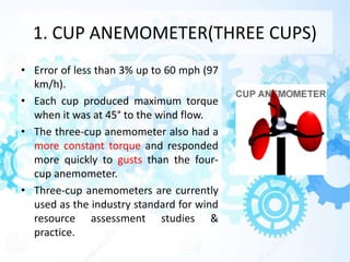 Pitot tube, anemometer and their types | PPTX