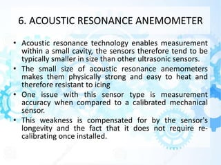 Pitot tube, anemometer and their types | PPTX