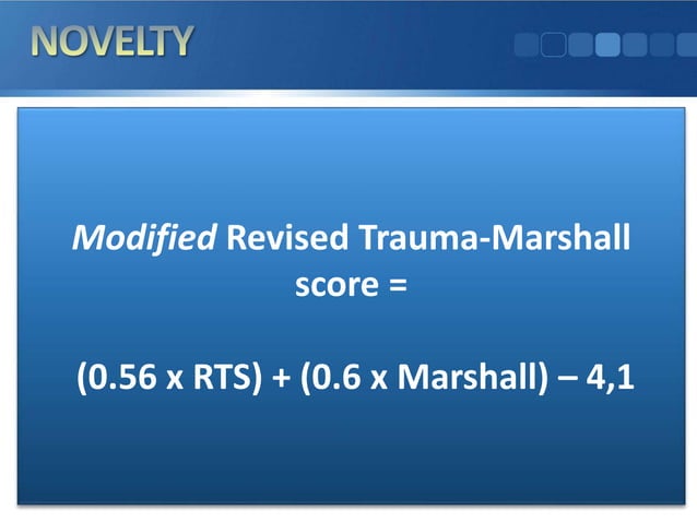 Modified Revised-Marshal Score | PPTX | Brain and Nervous System ...