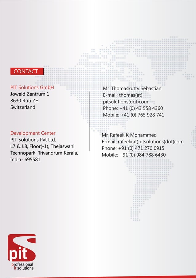 PIT Solutions - Brochure | PDF | Technology & Computing