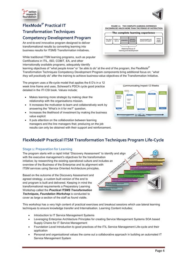 Practical ITSMS Transformation Techniques Competency Building | PDF