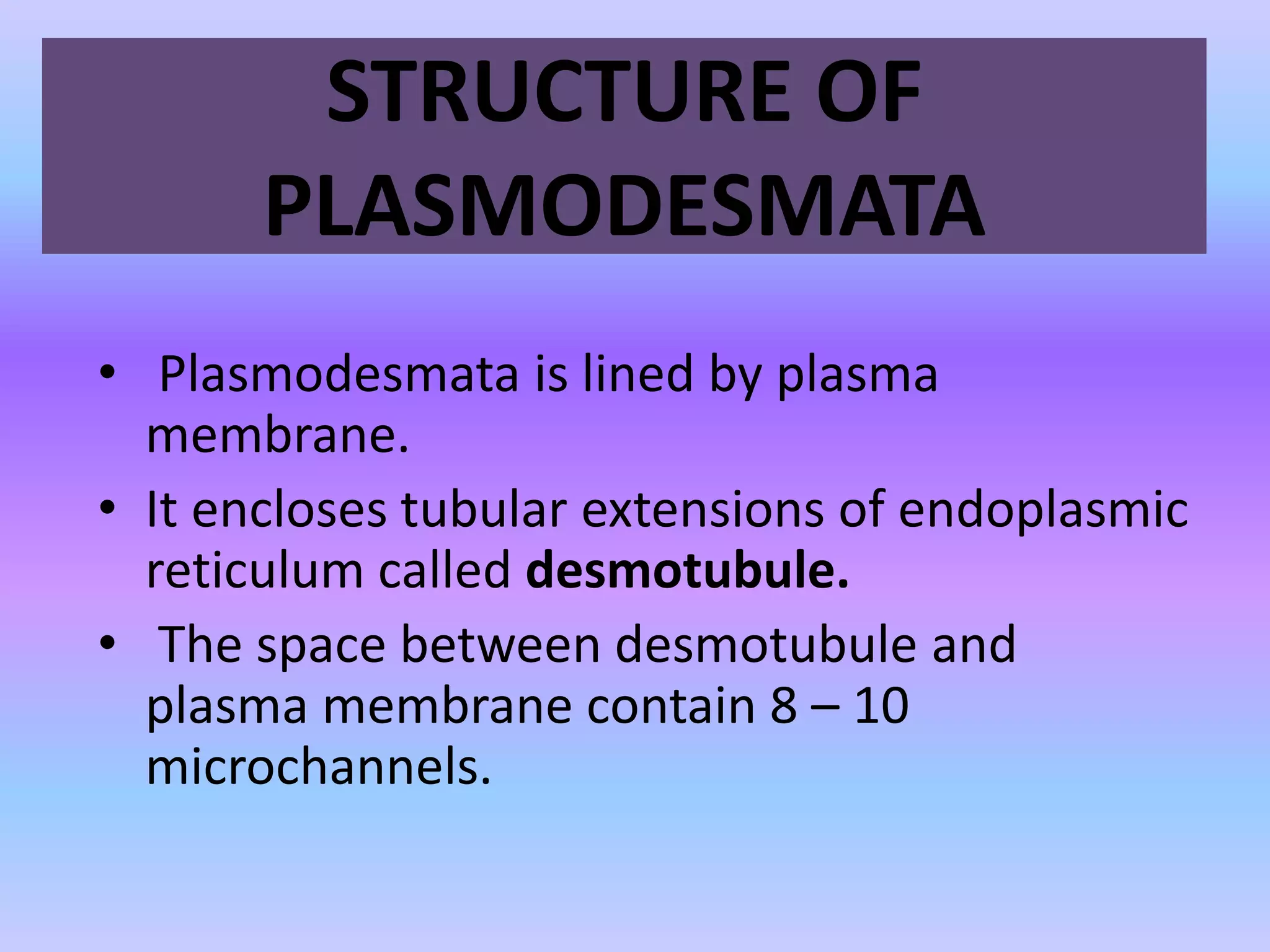 Pits & plasmodesmata | PPTX
