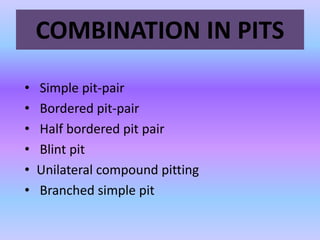 Pits & plasmodesmata | PPTX