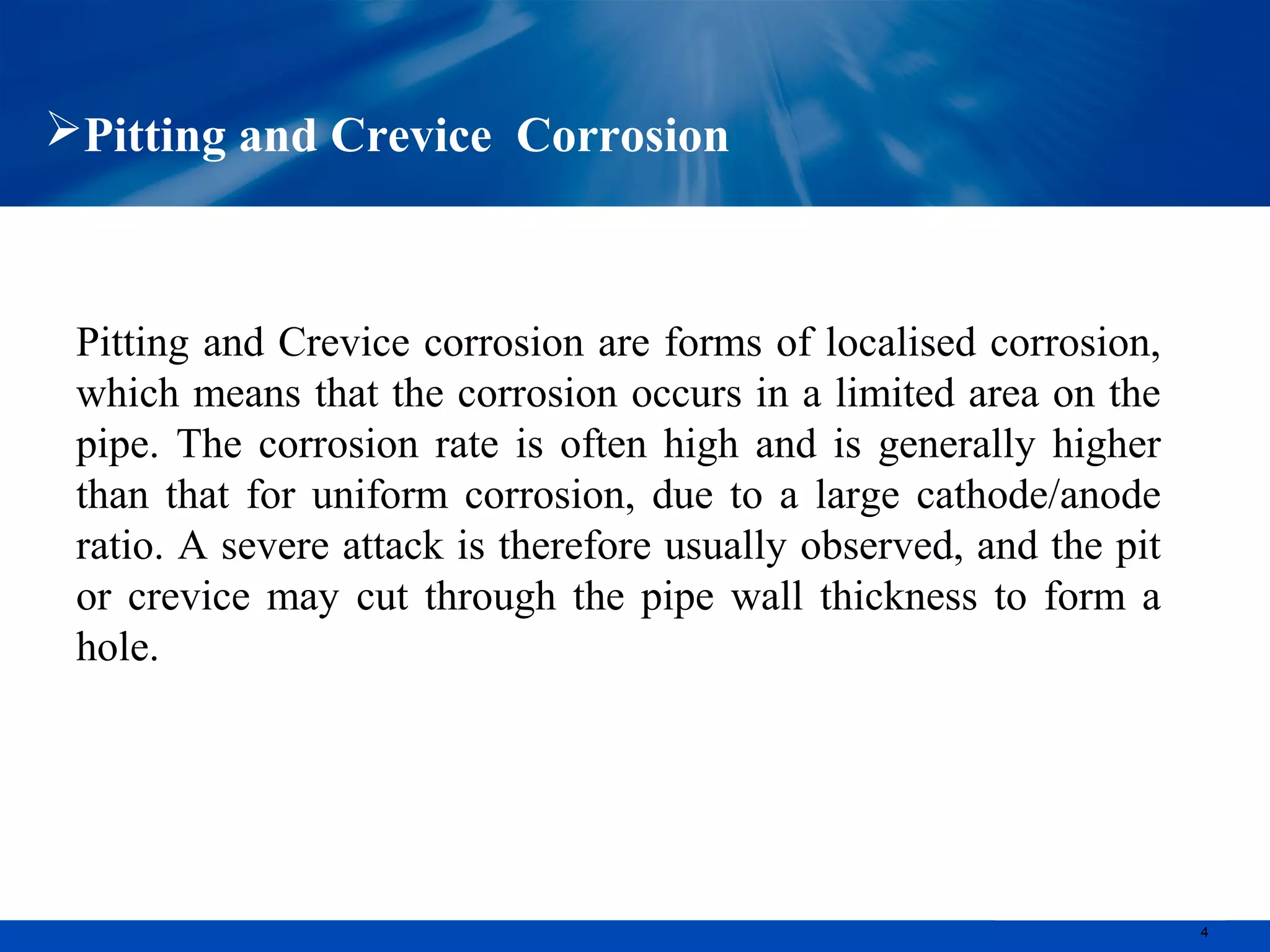 (Pitting corrosion and crevice corrosion) | PPT