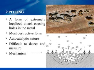 (Pitting corrosion and crevice corrosion) | PPT