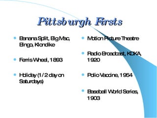 Pittsburgh Facts | PPS