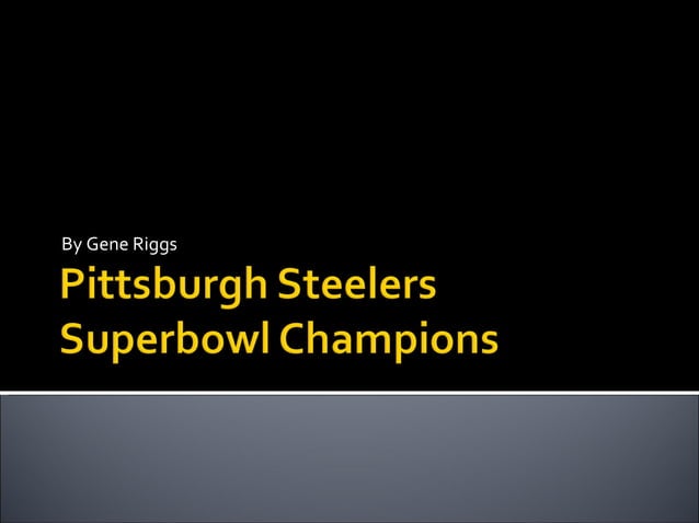 Pittsburgh Steelers | PPT